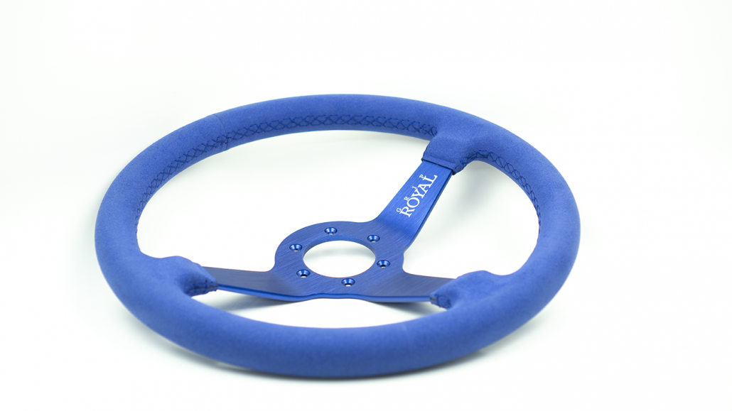 Brute - 350mm - Blue Suede on Blue Spokes - Grip Royal