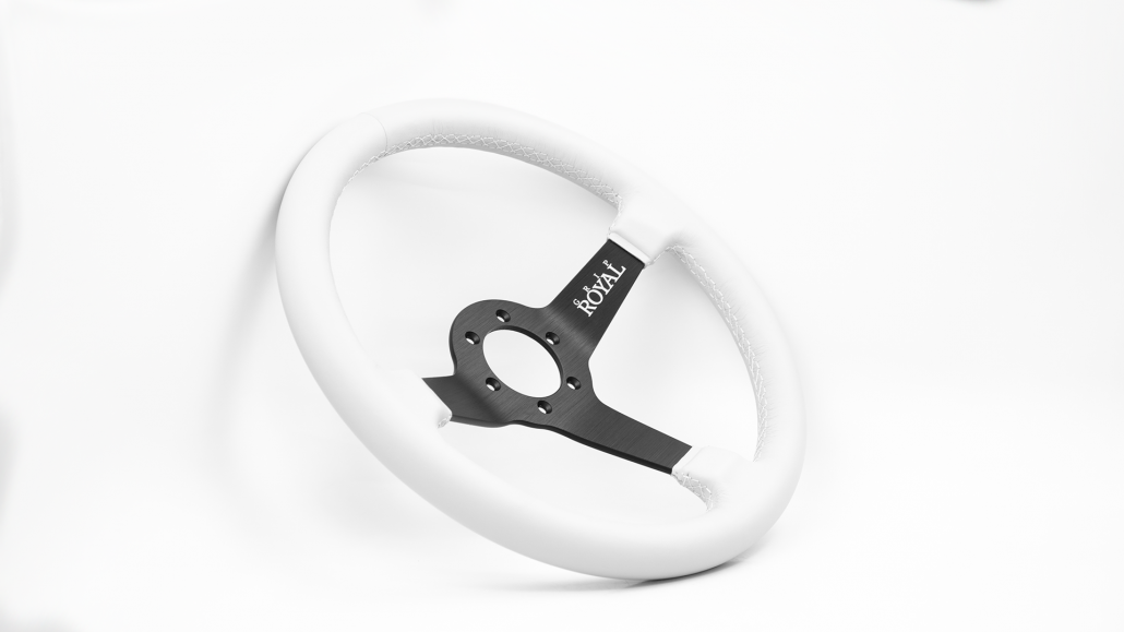 Brute - 350mm - White Leather - "Ghost" - Grip Royal