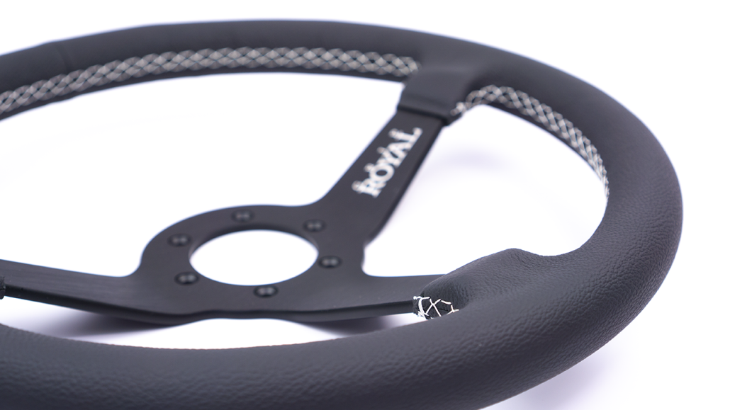 Brute - 350mm - Leather - White Stitch - Grip Royal