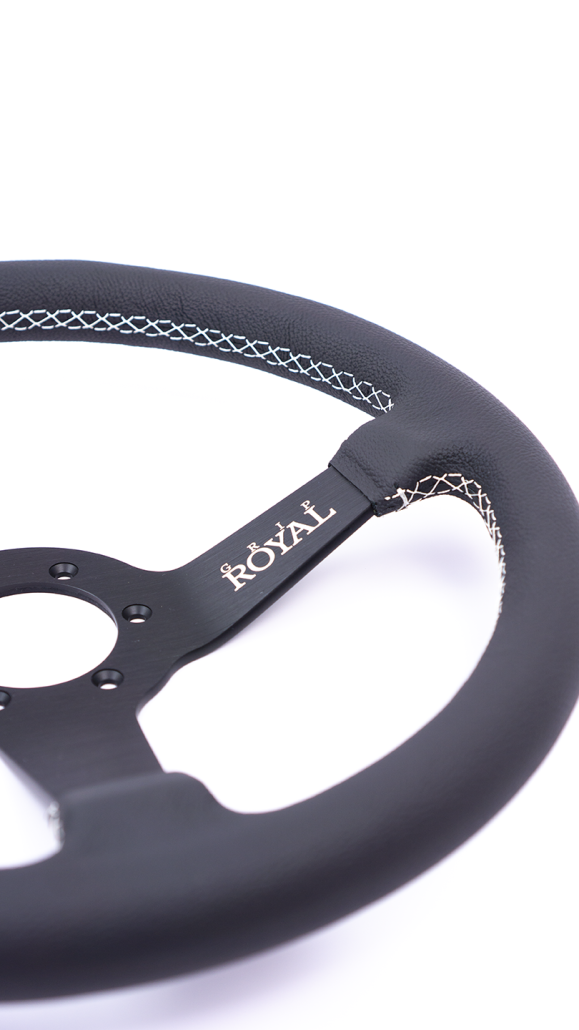 Brute - 350mm - Leather - White Stitch - Grip Royal