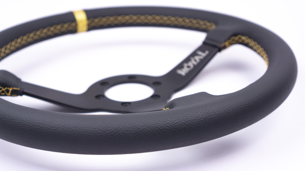 Brute - 350mm - Leather - Gold TDC - Gold Stitch - Grip Royal