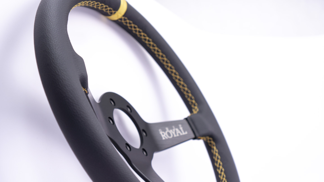 Brute - 350mm - Leather - Gold TDC - Gold Stitch - Grip Royal