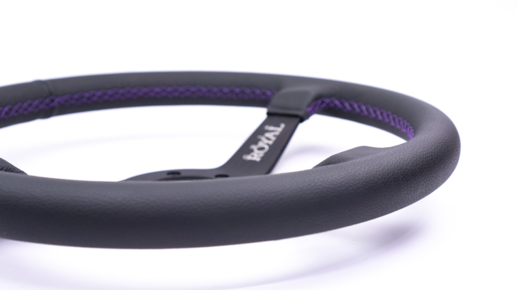 Brute - 350mm - Leather - Purple Stitch - Grip Royal